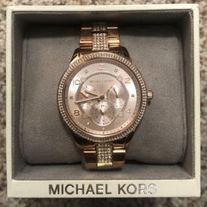 Michael Kors Accessories | Gold Watch W Diamond Face | Poshmark